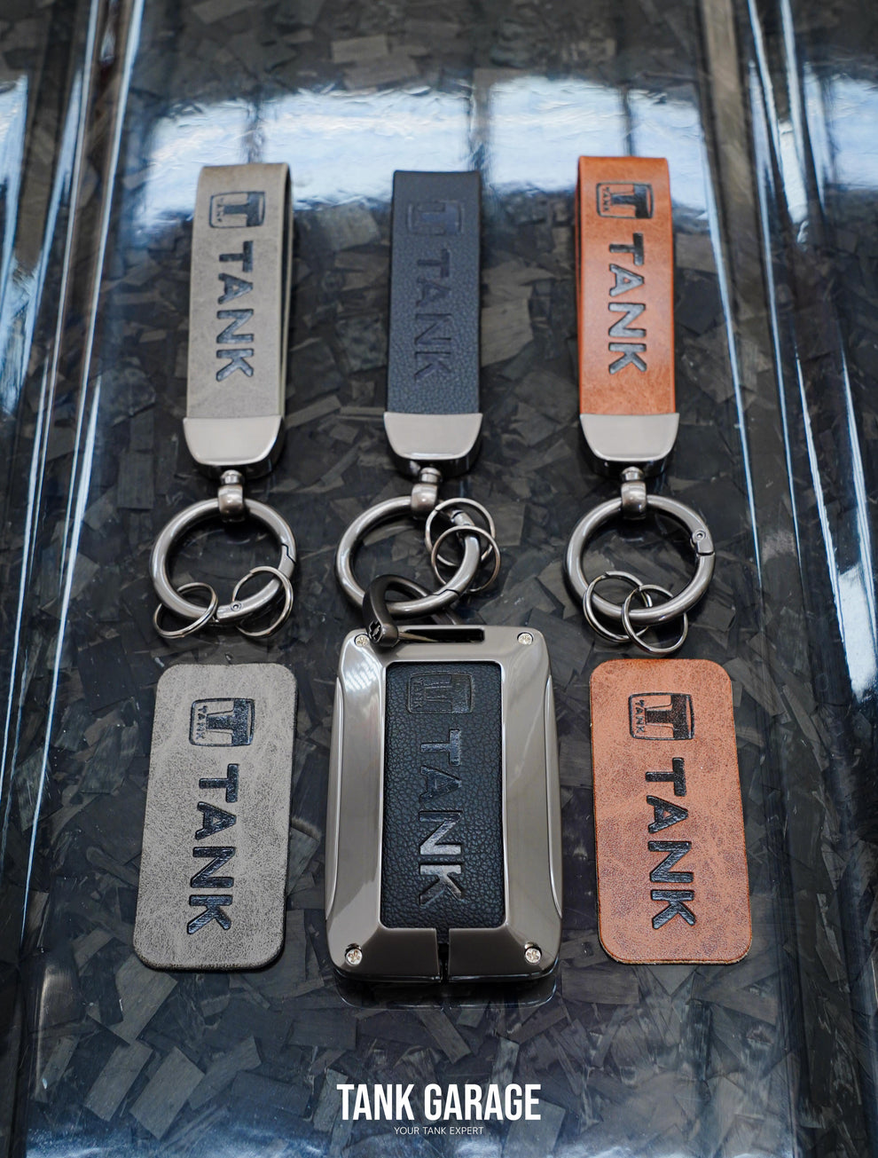 TANK 300 TANK 500 Key Case Leather Cover Chain