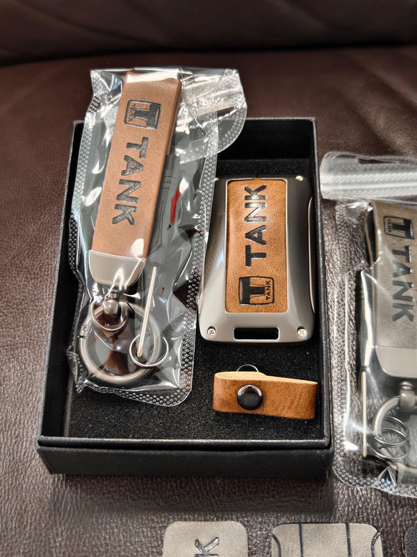 TANK 300 TANK 500 Key Case Leather Cover Chain
